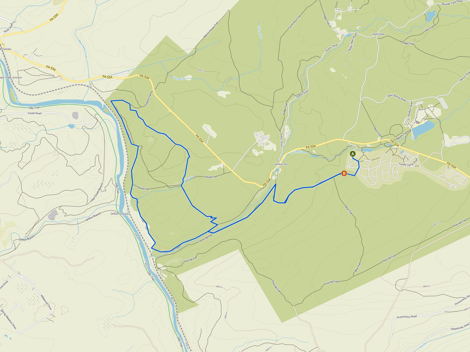 The best walks and hikes in Hickory Run State Park | Komoot